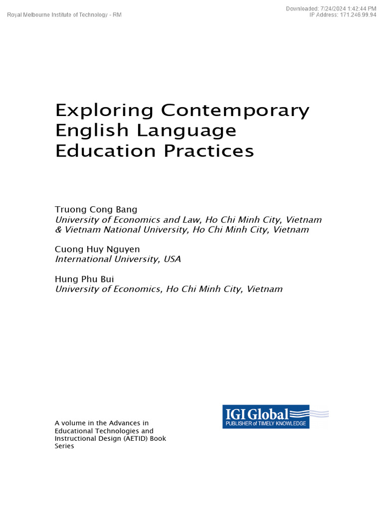Contemporary English Education Practices | PDF | Qualitative Research ...