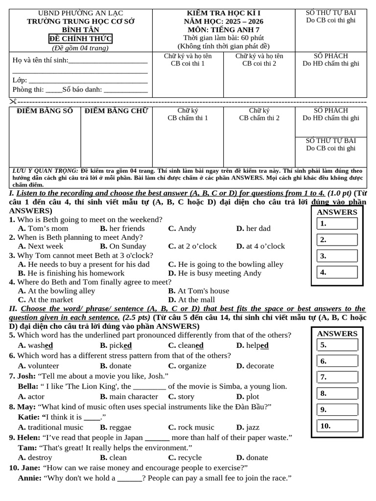 Sample test 7 - HKI (1) | PDF
