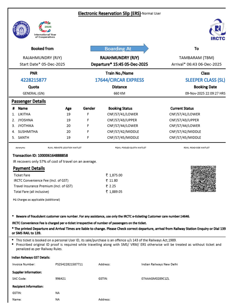 Ticket_4228215877 | PDF | Identity Document