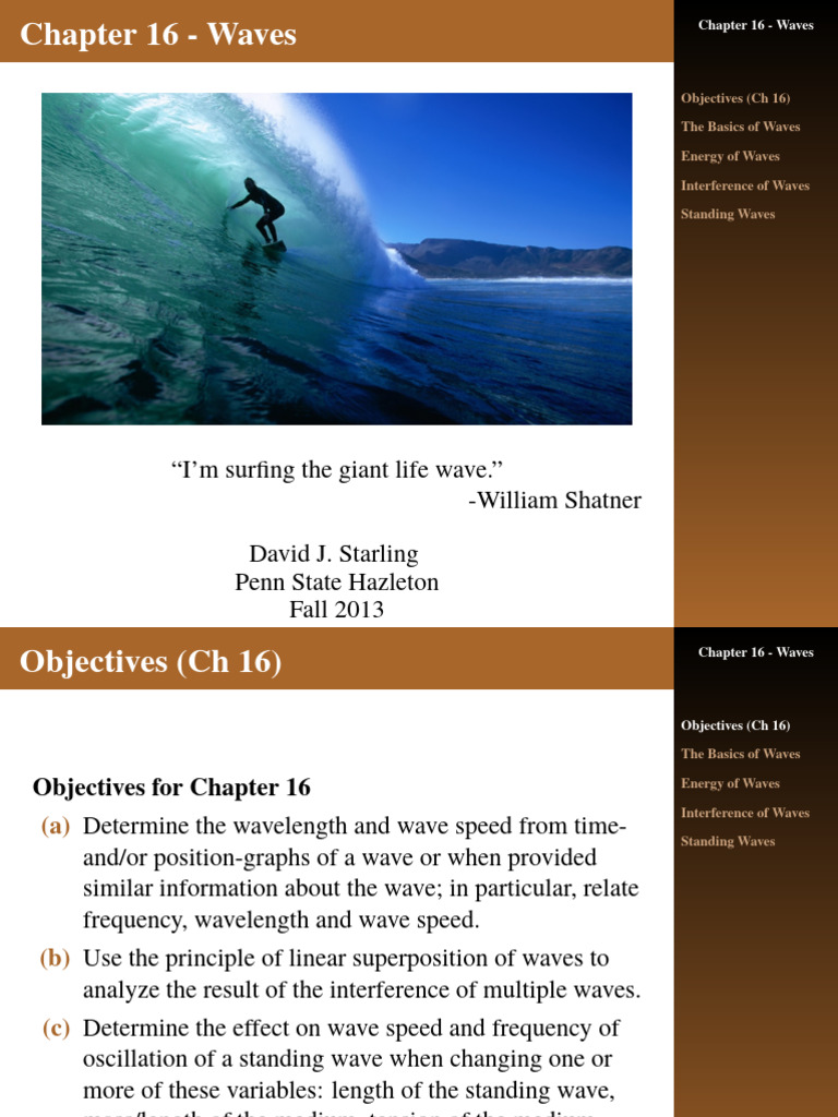 Lecture 7 - Waves | PDF | Waves | Wavelength