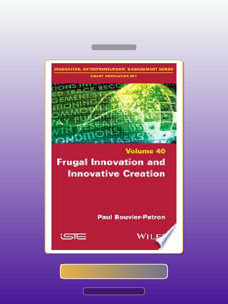 Frugal Innovation and Innovative Creation Paul BouvierPatron E-book ...