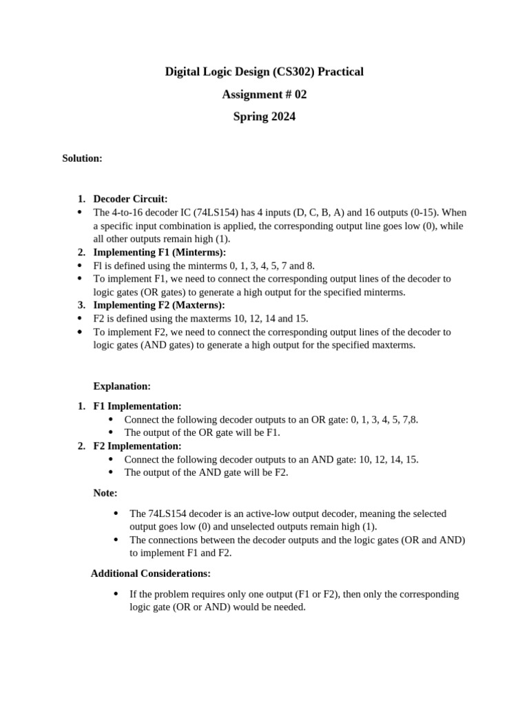 Digital Logic Desig Practicalll | PDF | Logic Gate | Electronic Design