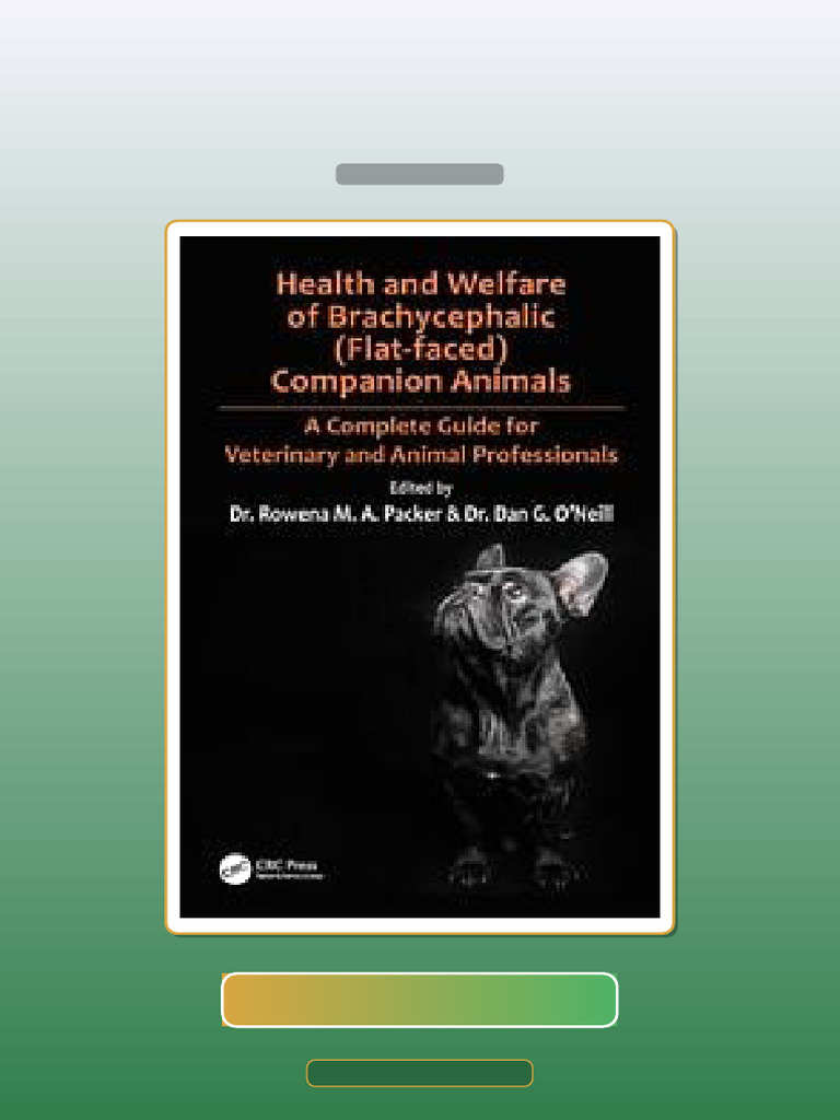 Health and Welfare of Brachycephalic Flatfaced Companion Animals E-book ...
