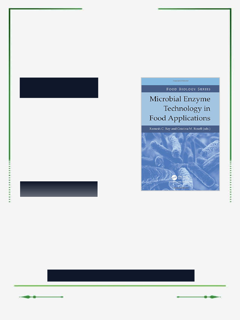 Microbial enzyme technology in food applications 1st Edition Ray eBook ...