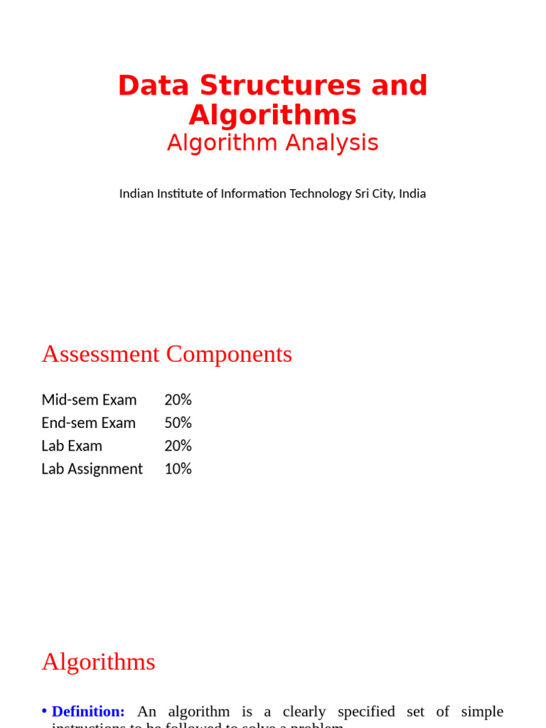 DSA Class2 | PDF | Time Complexity | Algorithms
