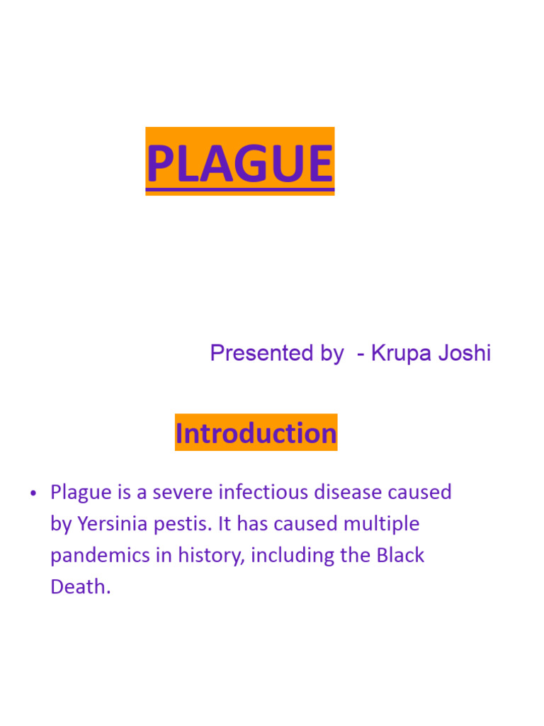 Slides Krupa (Plague).Pptx | PDF | Diseases And Disorders | Human ...