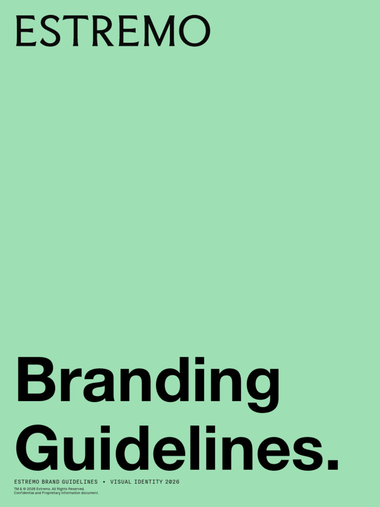 Estremo Brand Guidelines 2026 | PDF | Typefaces | Logos