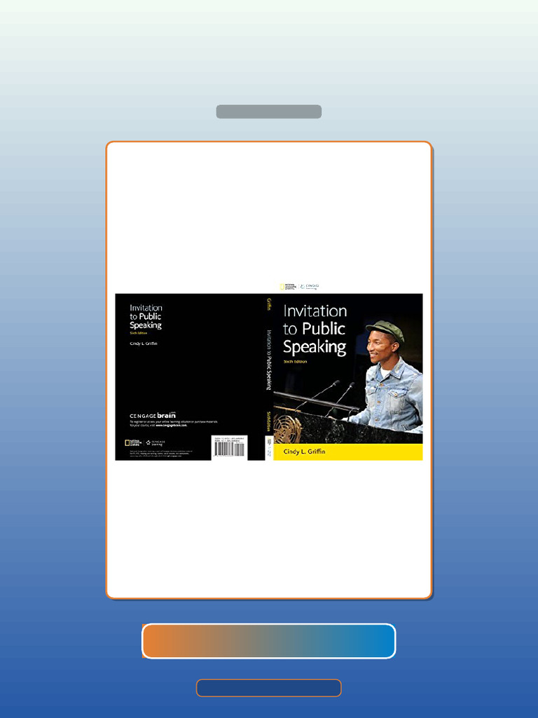 Invitation to Public Speaking National Geographic Edition 6th Edition E ...