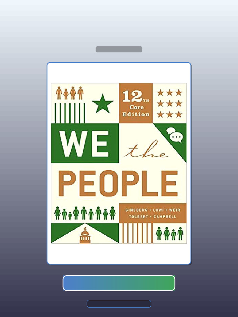 ETextbook PDF for We the People Core Twelfth Edition 12th Edition E ...