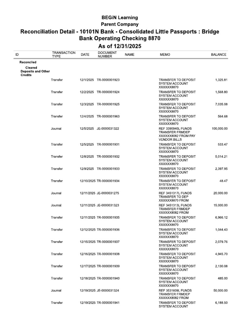 BB Operating Checking Recon 8870 2025-12 | PDF