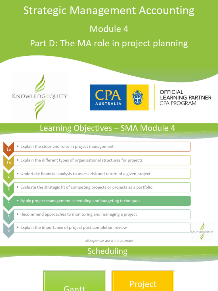 MA Role in Project Planning Techniques | PDF | Project Management