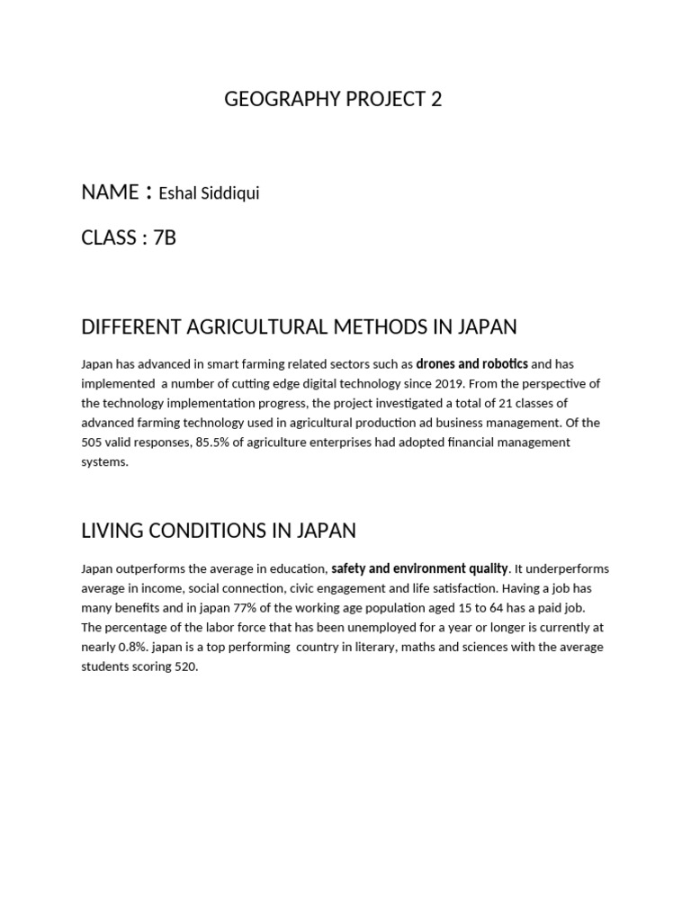 Agricultural Innovations and Living Standards in Japan | PDF