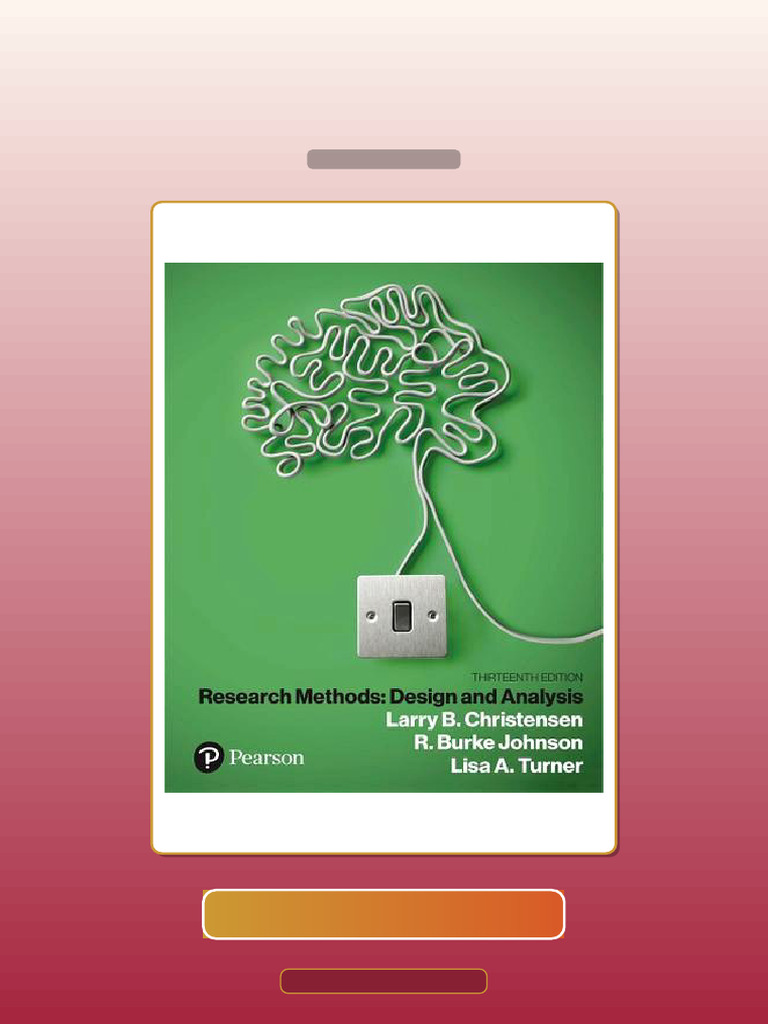 Research Methods Design and Analysis 13th Edition E-book Testbank ...