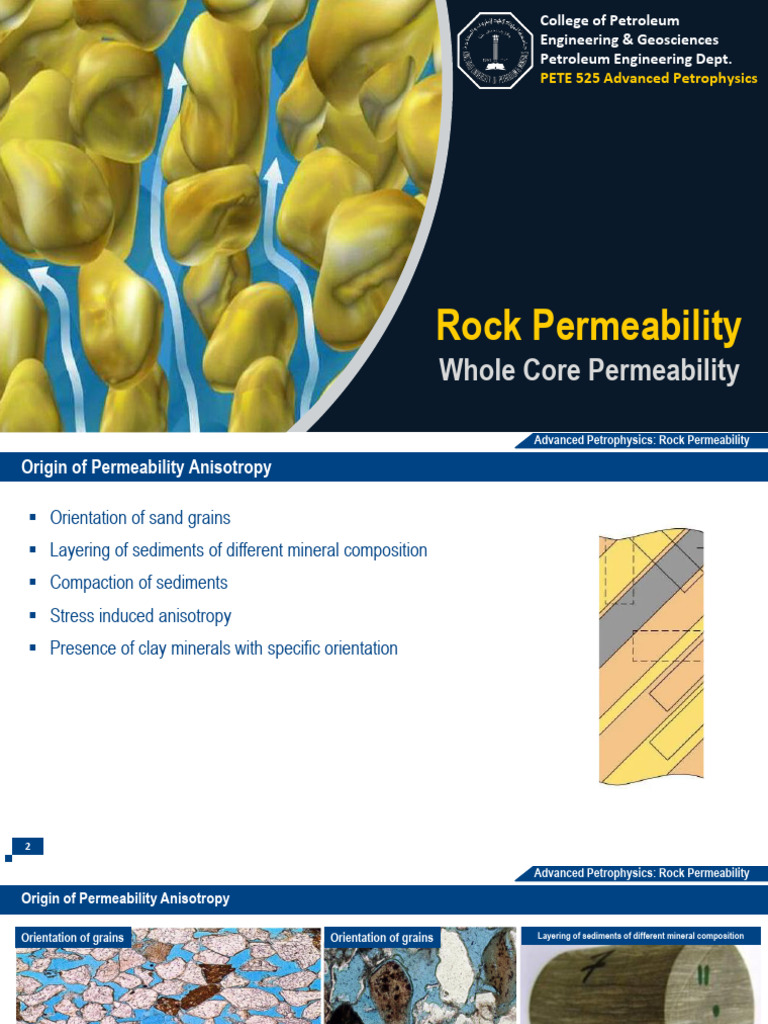 Understanding Rock Permeability in Petrophysics | PDF | Anisotropy ...