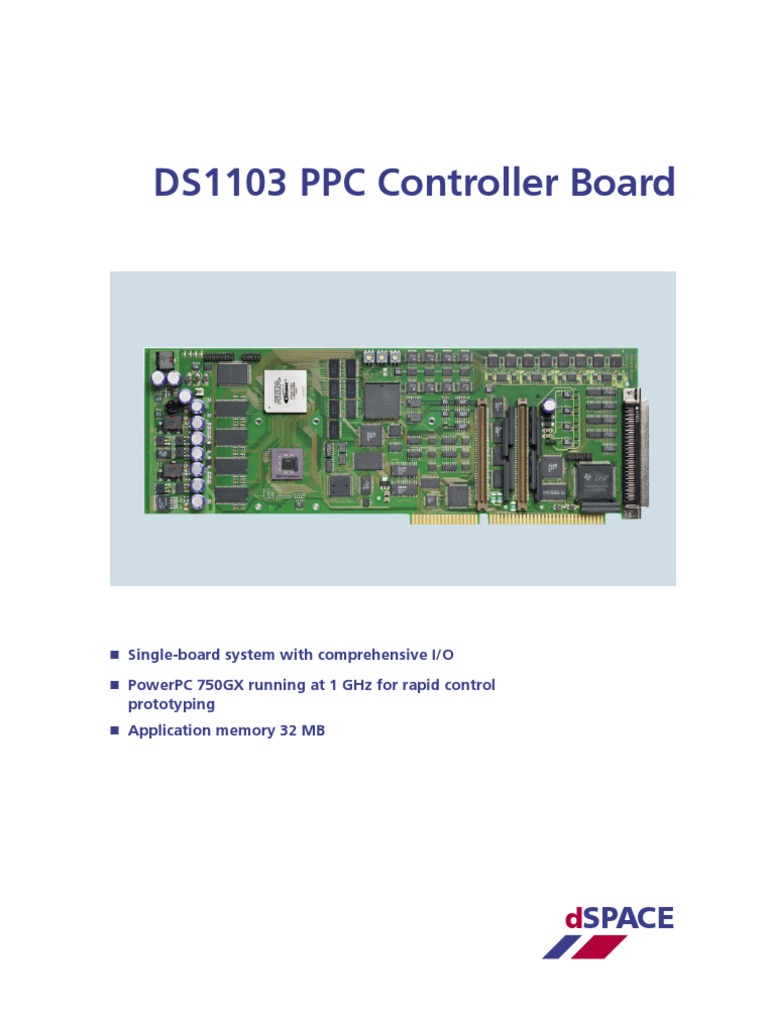 Dspace 1103 | Download Free PDF | Analog To Digital Converter | Cpu Cache