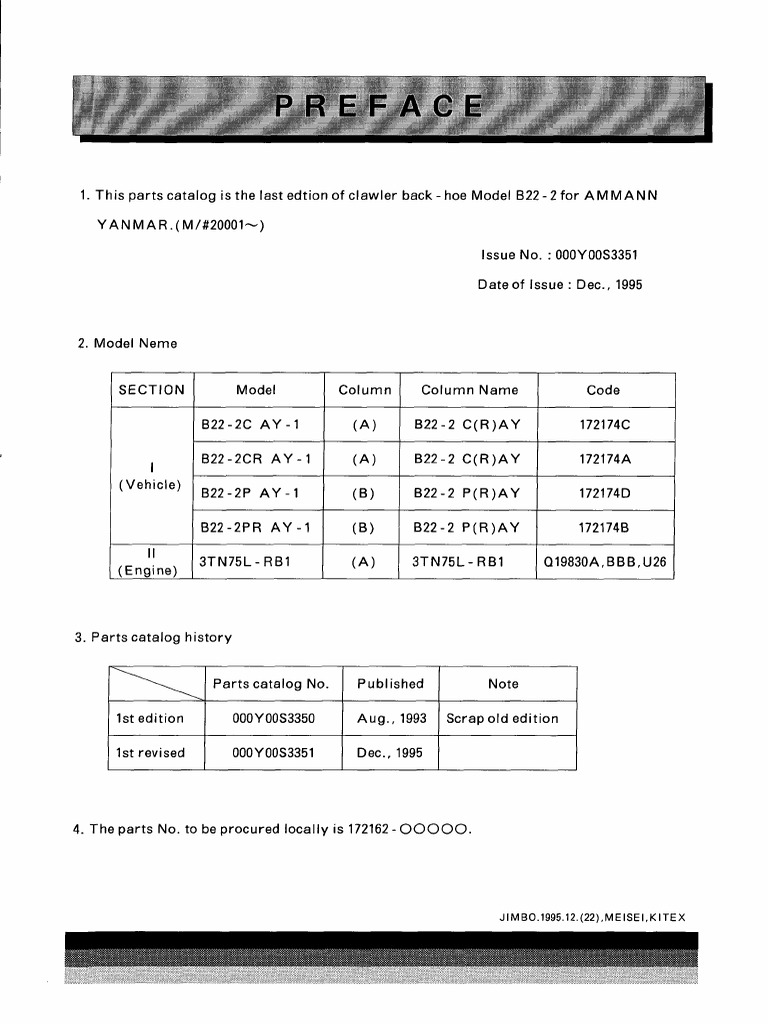 Yanmar Excavator b22-2_ammann Electrical Wiring Diagrams + Parts ...
