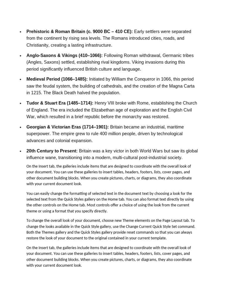 BRITISH HITORY | PDF | Page Layout | British Empire