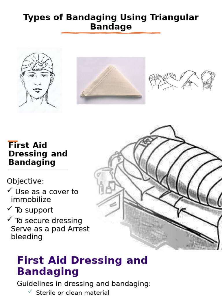 Types of Triangular Bandaging Techniques | PDF