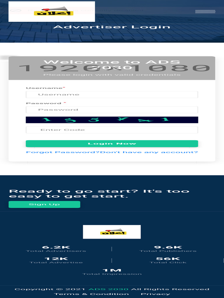 ADS 2030 Login and Registration Portal | PDF