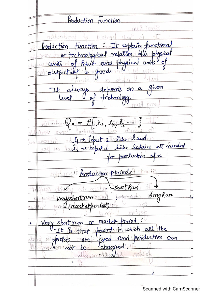 Production Function | PDF