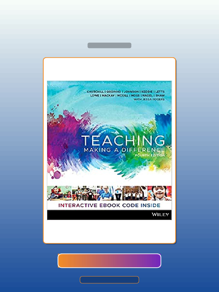Teaching Making a Difference 4th Edition by Rick Churchill E-book ...