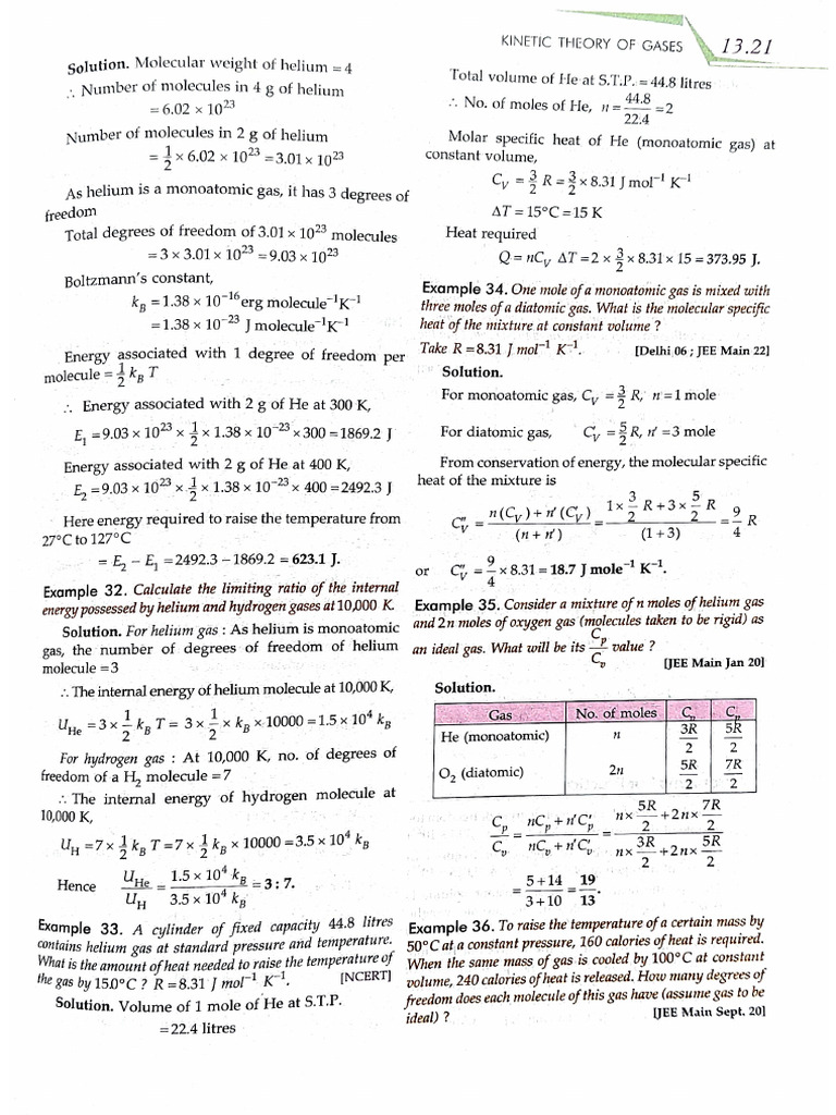Kinetic Theory of Gases 3 | PDF