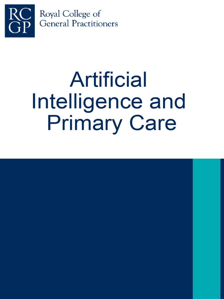 Artificial Intelligence and Primary Care Jan 2019 | PDF | Artificial ...