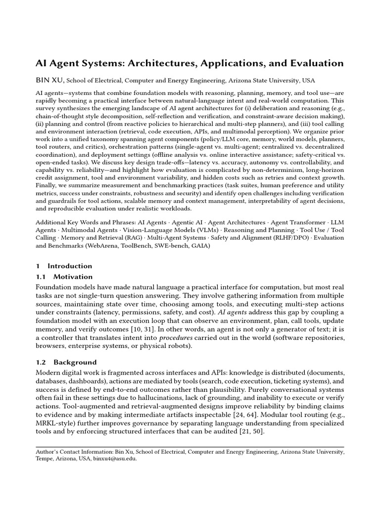 AI Agent Systems | PDF | Artificial Intelligence | Intelligence (AI) & Semantics