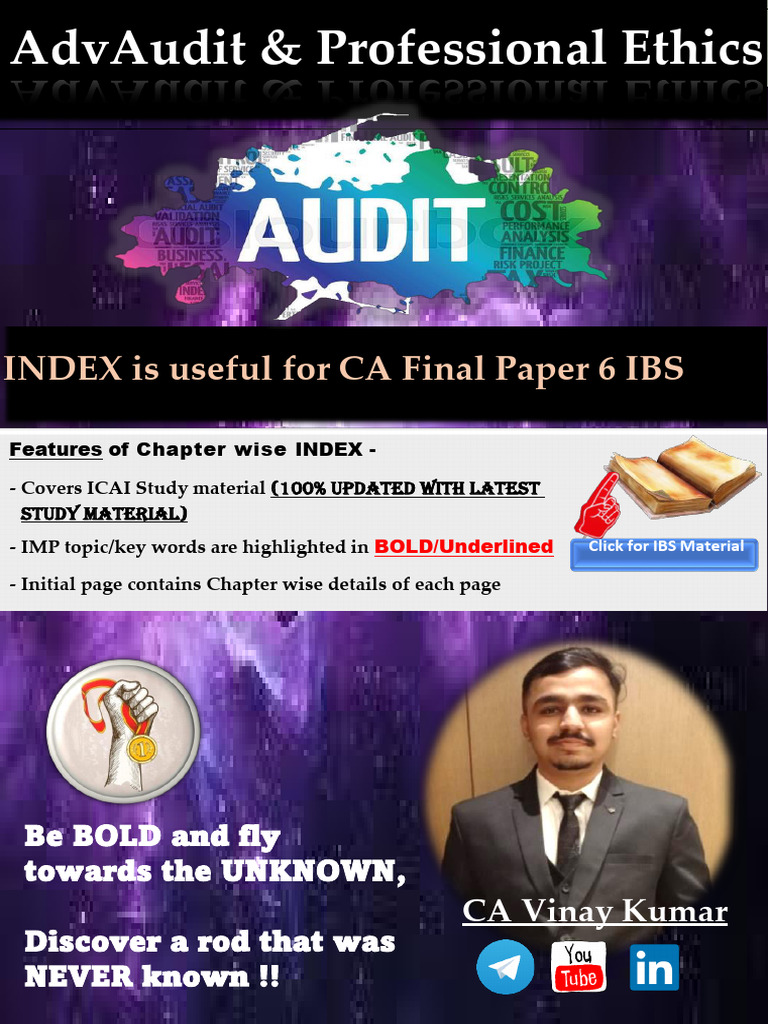 CA Final Paper 6 IBS Index Guide | PDF | Internal Control | Audit