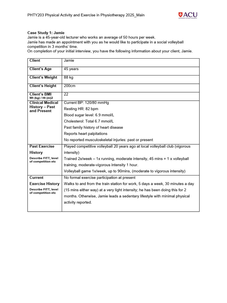 Case Study 1 Main - Jamie | PDF