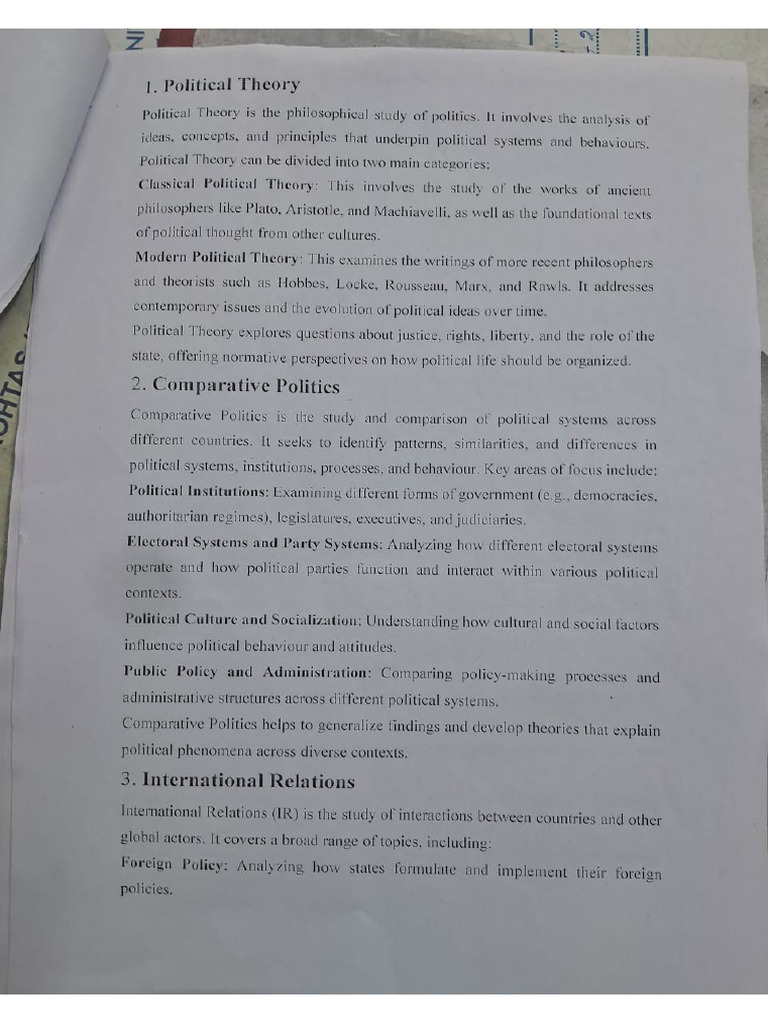 Political Note | PDF