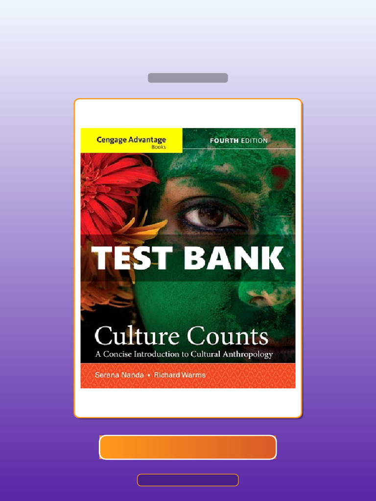 Test Bank for Culture Counts a Concise Introduction to Cultural ...