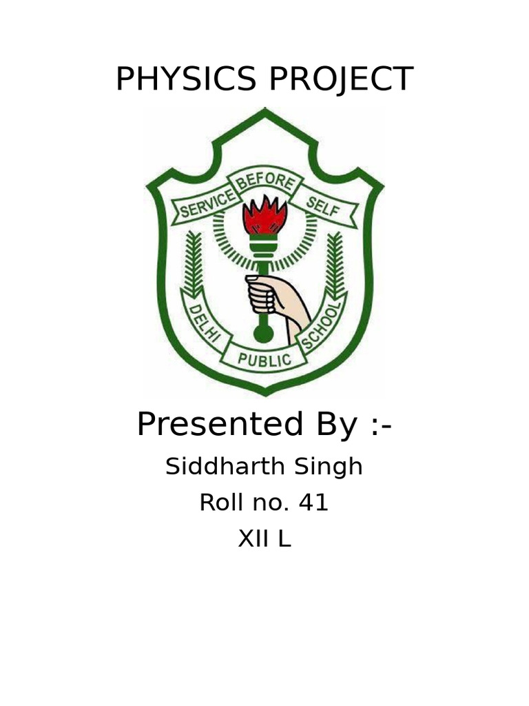 Physics Project | PDF