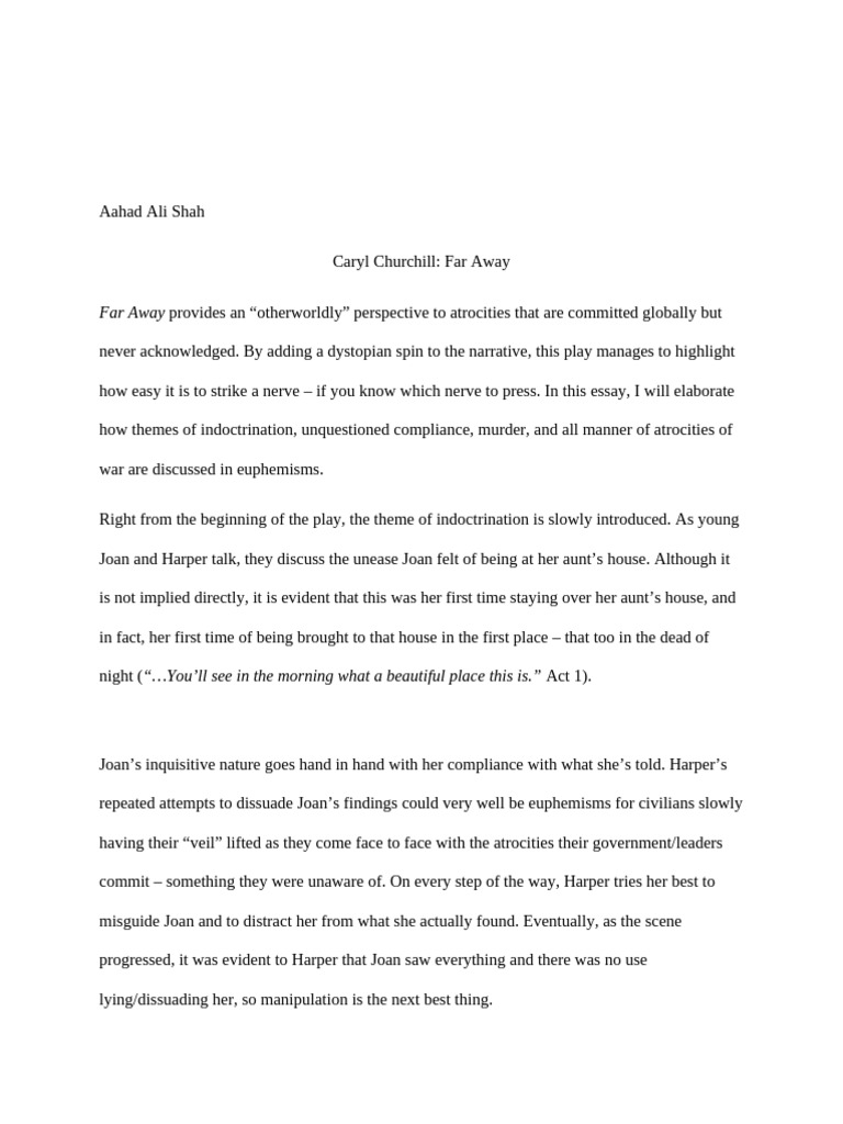 Aahad Ali Shah BSMS 4A Play Analysis Final | PDF