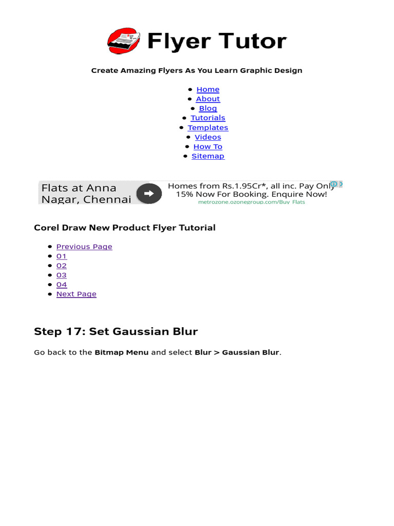 Corel Draw Flyer Design Tutorial | PDF | Cursor (User Interface) | Software
