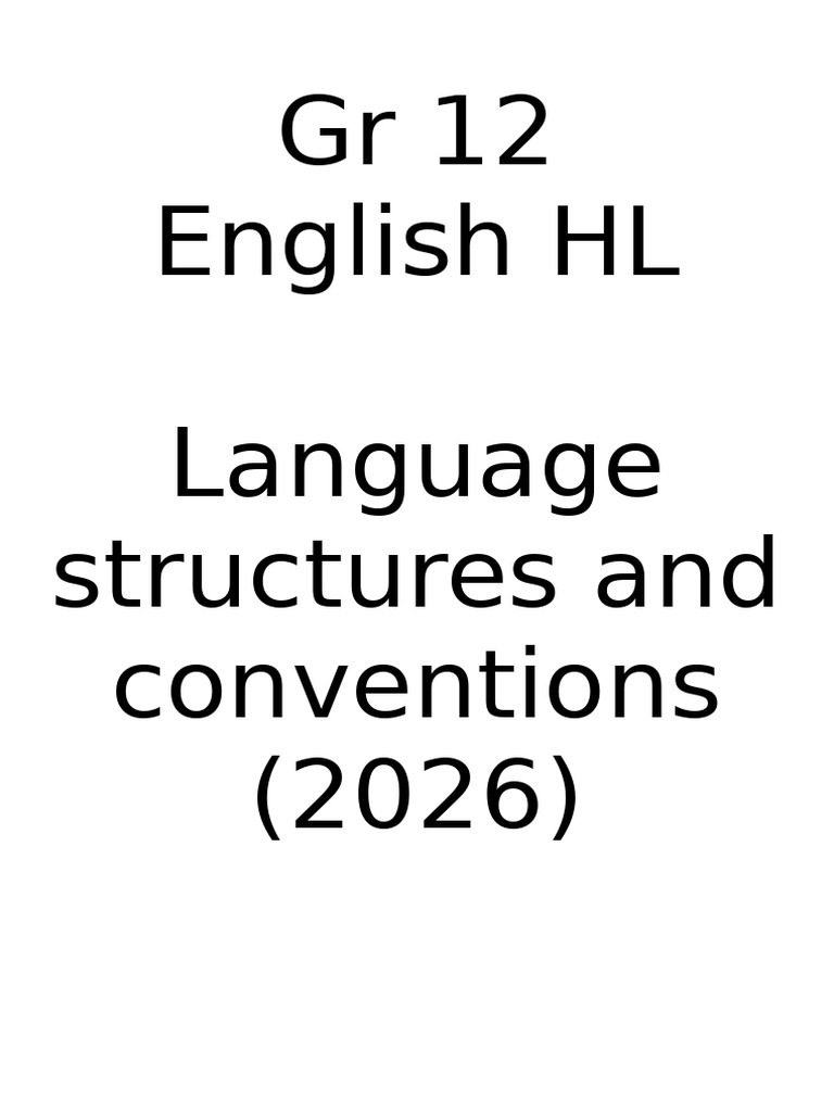 Grade 12 English HL Assessment 2026 | PDF | Poetry | Sentence (Linguistics)