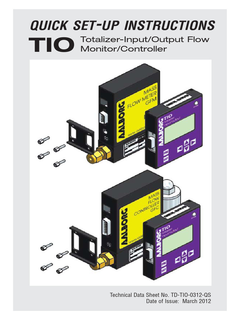 Tio Quick Set Up Td-tio-0312-Qs | PDF
