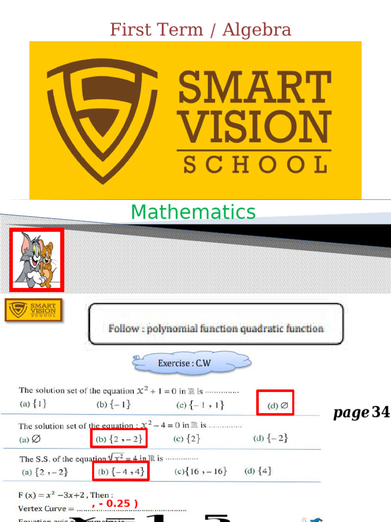 Follow-LESSON 5 - Study of Some Polynomial Functions | PDF