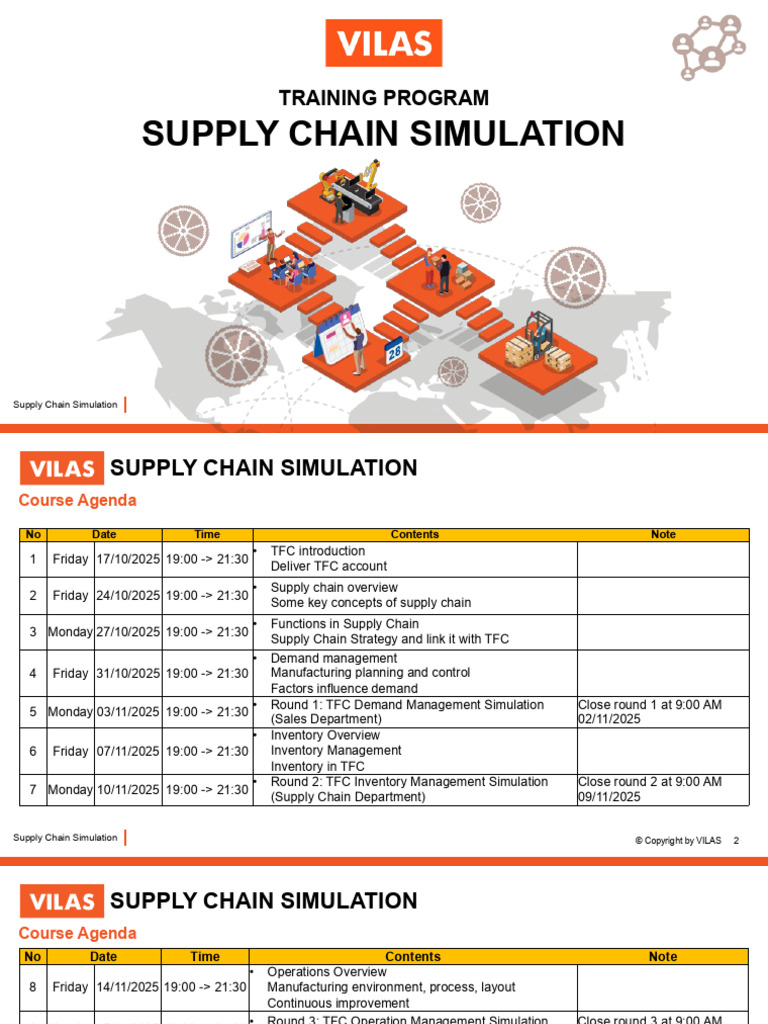 Supply Chain Simulation Training Program | PDF | Supply Chain | Logistics