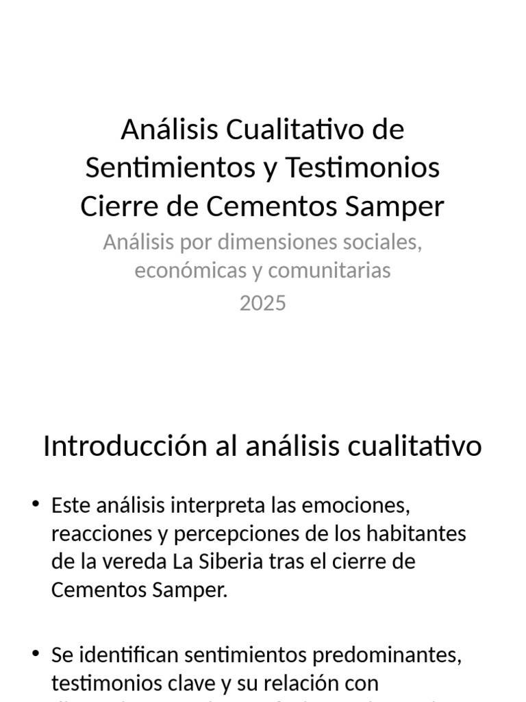 Analisis_Cualitativo_Sentimientos_Cementos_Samper | PDF | Las emociones ...