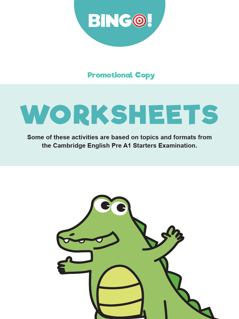 Cambridge Pre A1 Starters Worksheets | PDF