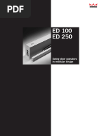 dormakaba ED 100/250 Operator Guide | PDF | Door | Switch