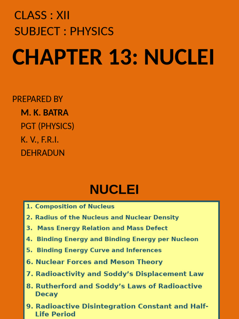 Understanding Atomic Nuclei in Physics | PDF | Nuclear Force | Atomic ...