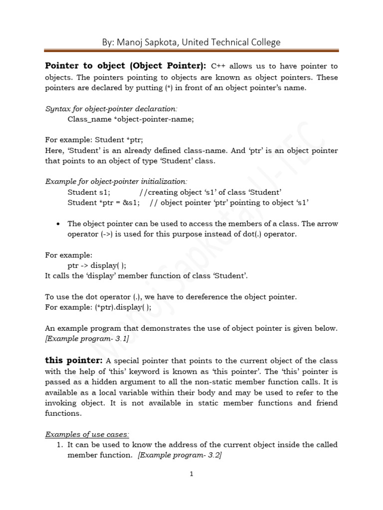 OOP in C- Part 3 (1) | PDF | Class (Computer Programming) | Inheritance (Object Oriented ...
