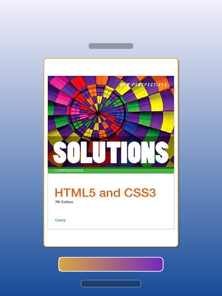 New Perspectives HTML5 and CSS3 Comprehensive 7 Ed Carey E-book ...
