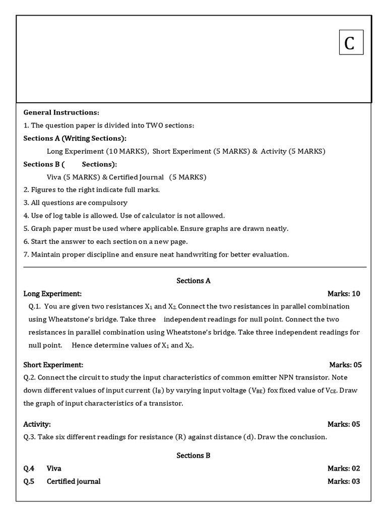 HSC Physics Exam Question Paper 2026 | PDF | Electrical Engineering ...