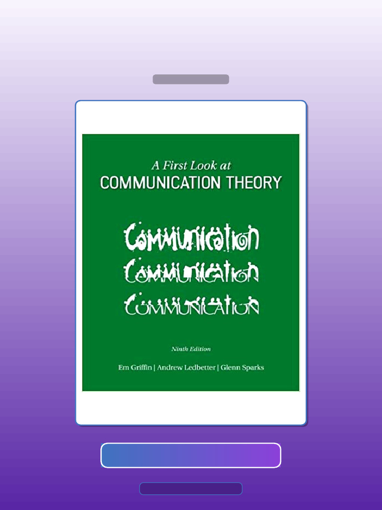 A First Look at Communication Theory Conversations With Communication ...