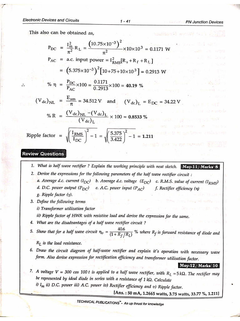 Electronic Devices and Circuits Book | PDF