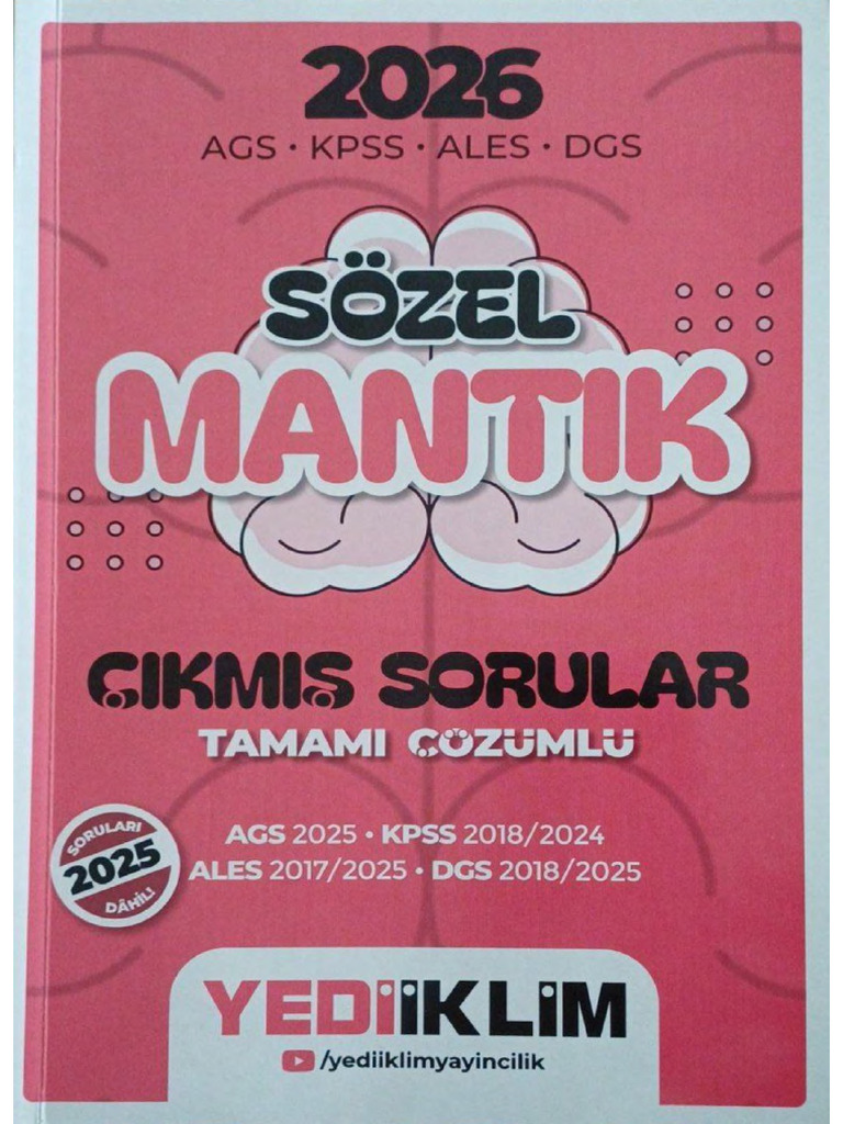 Yedi̇i̇kli̇m Sözel Mantik Çikmiş Sorular 2026 | PDF