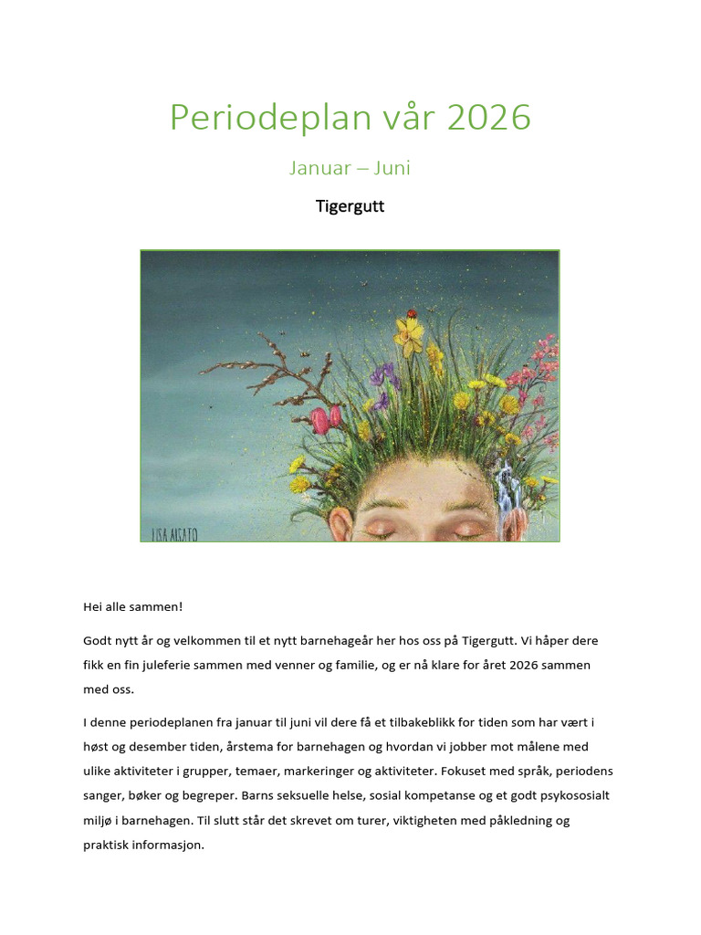 Periodeplan Var 2026 | PDF